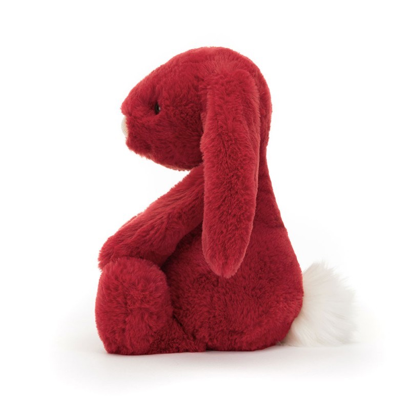 Peluche lapin "Scarlett" rouge par Jellycat